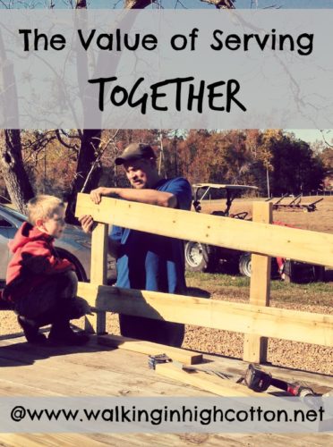 The Value of Serving TOGETHER » Walking in High Cotton